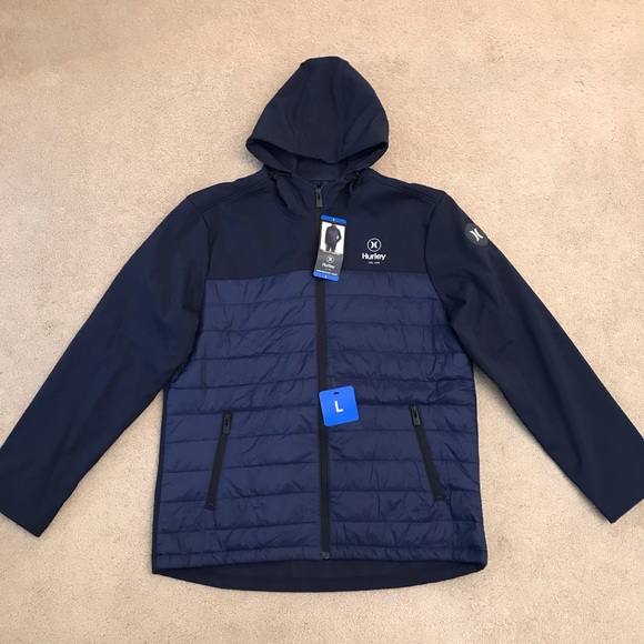 Hurley | Jackets & Coats | Hurley Outdoor Jacket New Mens Large Navy ...